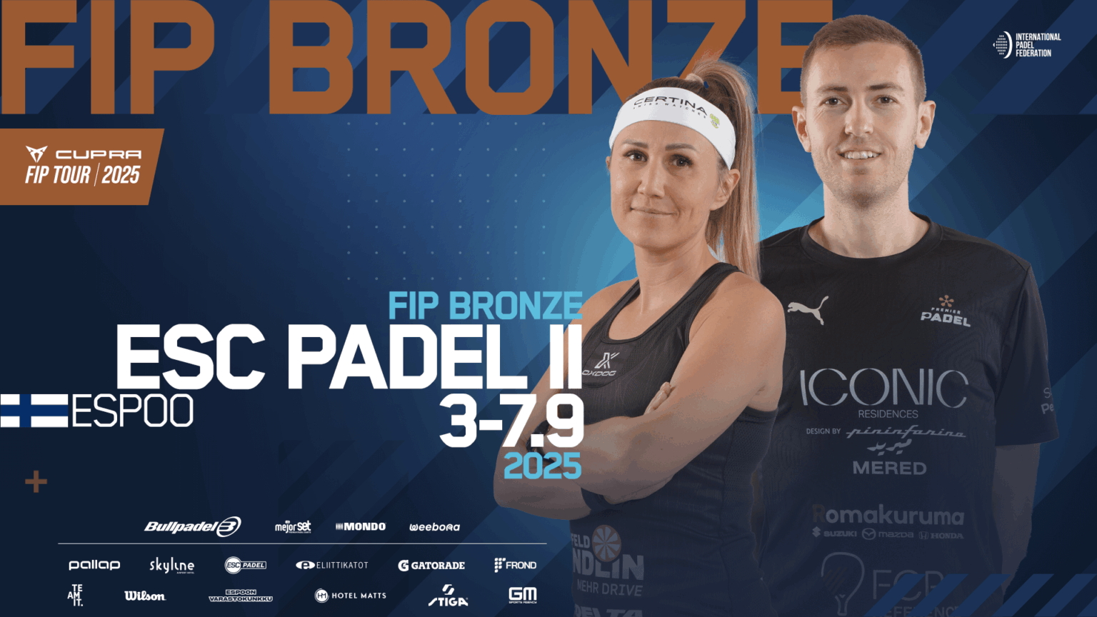 FIP Bronze tekee paluun ESC Padeliin 3.–7.9. – Suomen Padelliitto ry